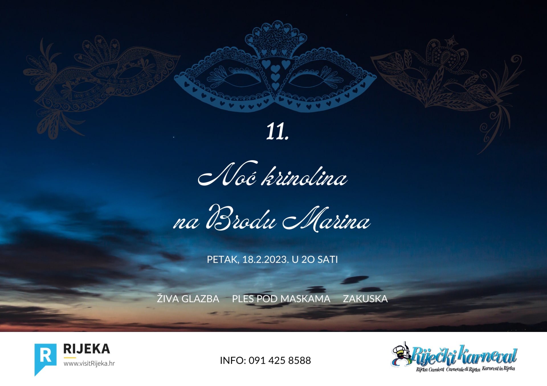 Noć krinolina na Brodu Marina - Visit Rijeka